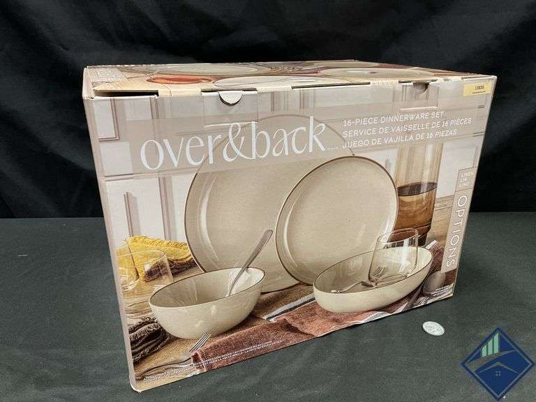 Over & Back Linen Dinnerware Set - Estate Details