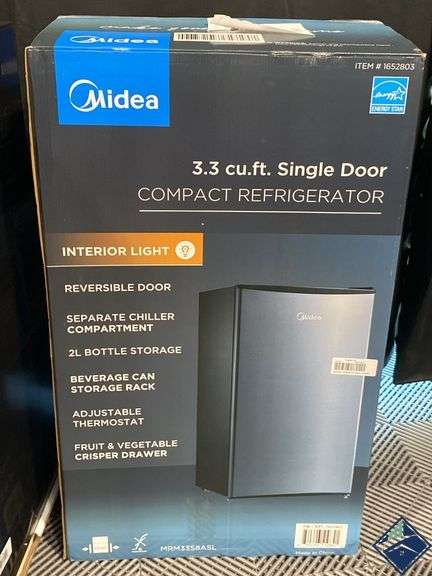Midea 3.3 Cubic Feet Single Door Compact Refrigerator - Estate Details