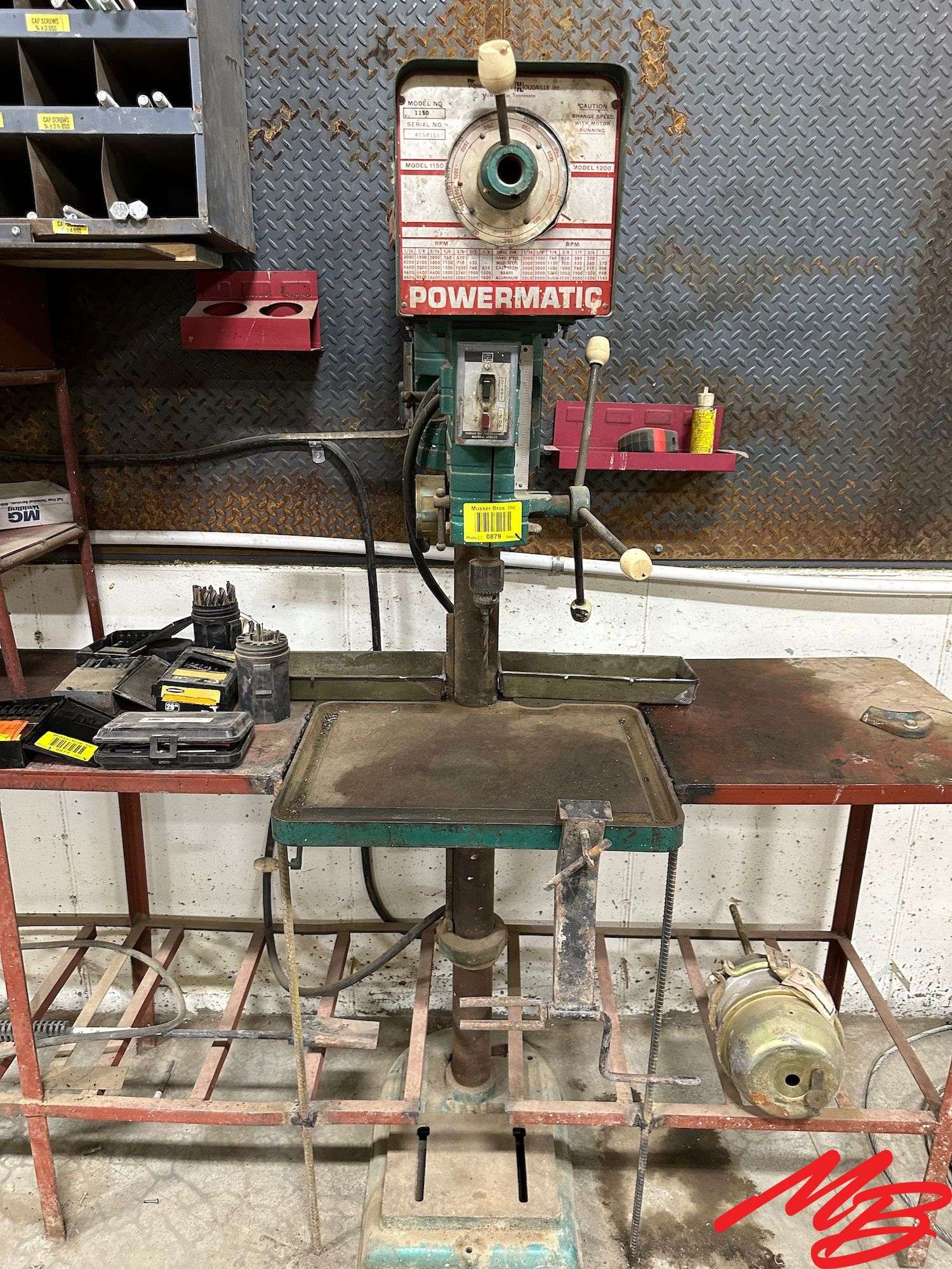 Powermatic 1150 Drill Press Variable Speed 115 230v 1ph Musser Bros Inc