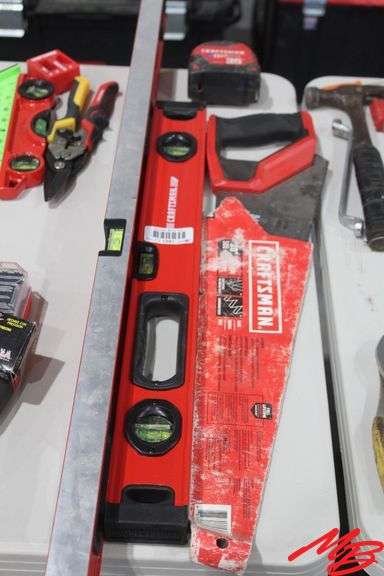 (2) Craftsman Levels w/Hand Saw & Tape Measure - Musser Bros Inc