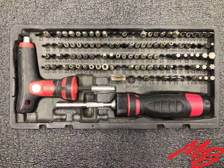 1/4" Hex Drive Mac-Grip™ Ratcheting Bit Driver Set - Musser Bros Inc